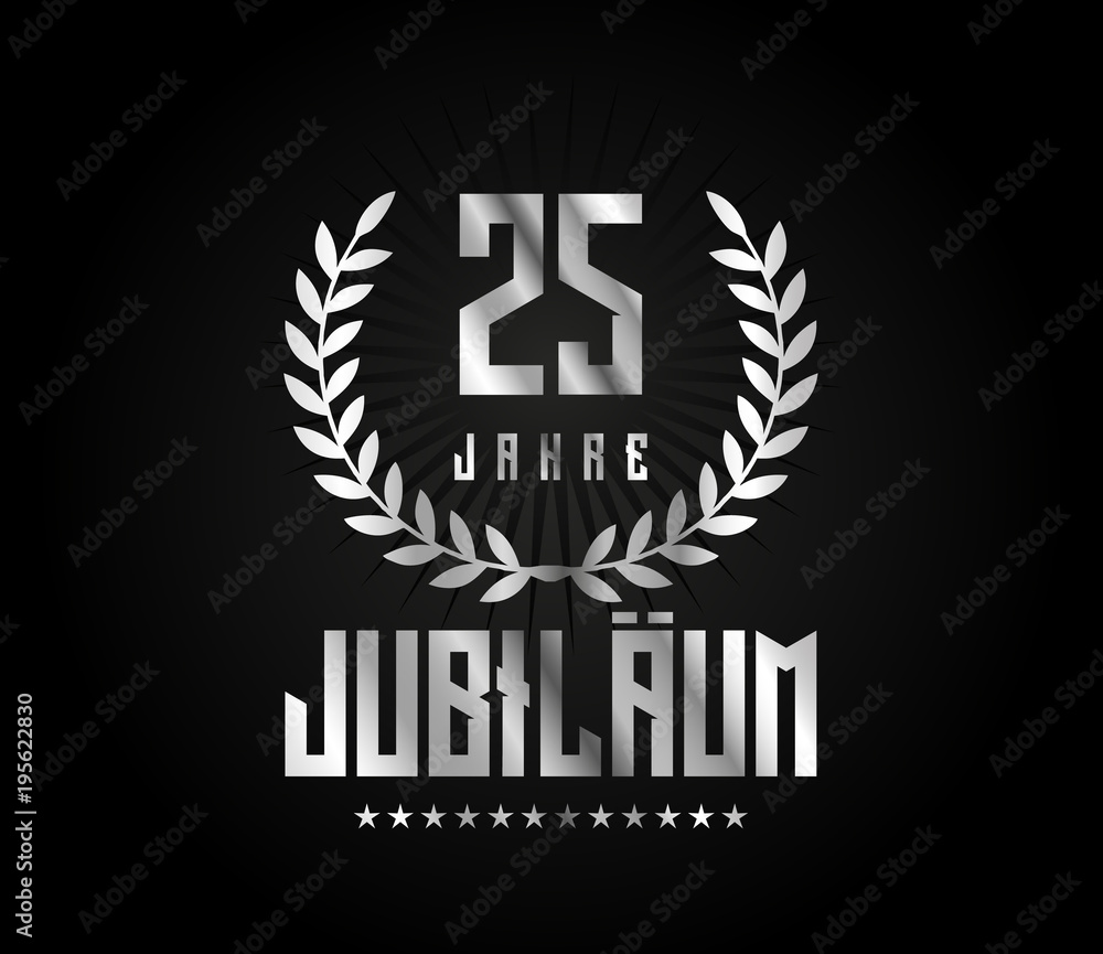 25 Jubilaeum silber Stock Vector | Adobe Stock