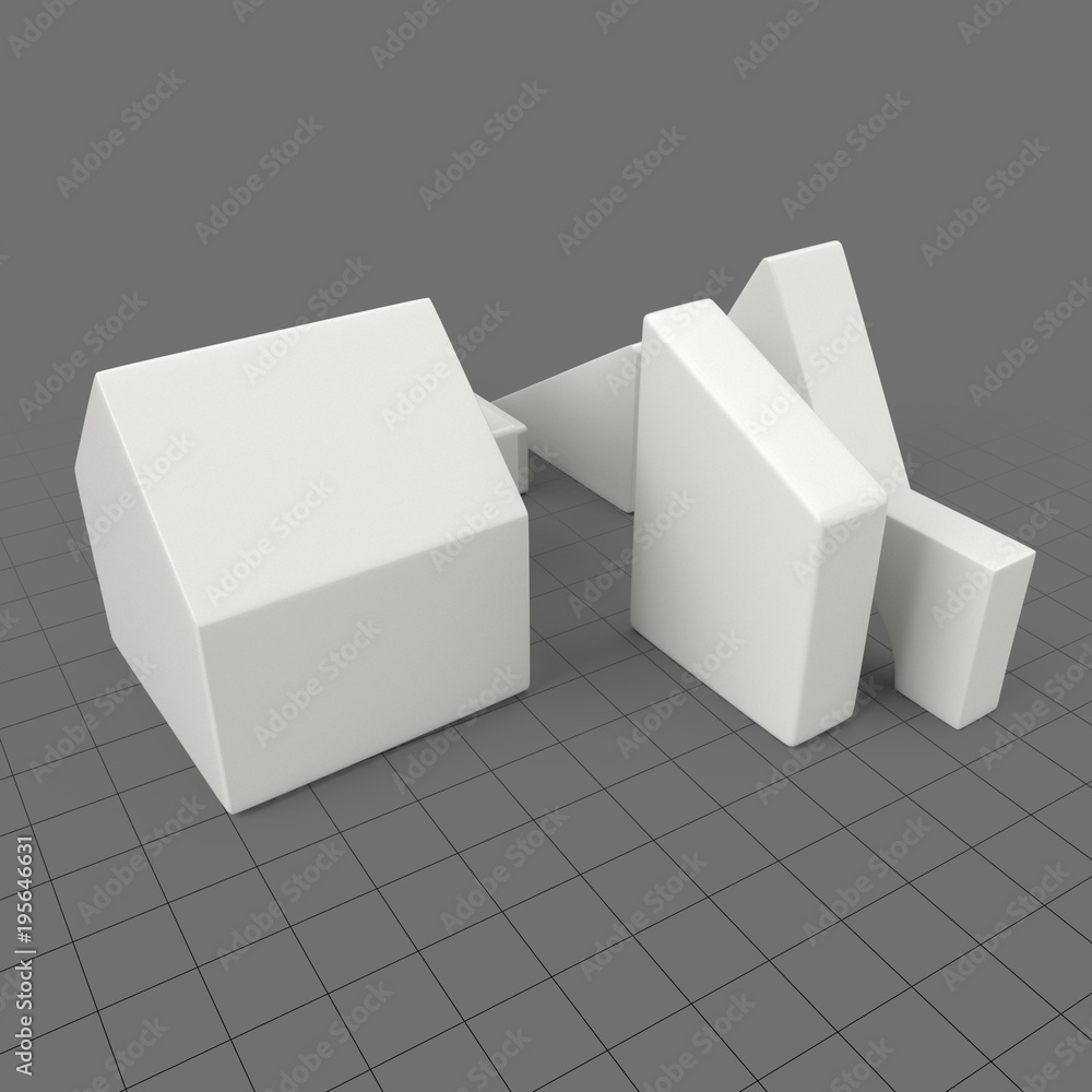 Blocks Stock 3D asset | Adobe Stock