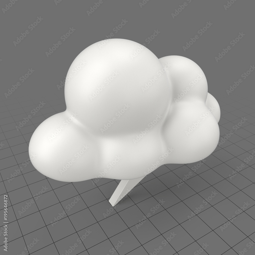 Storm cloud Stock 3D asset | Adobe Stock