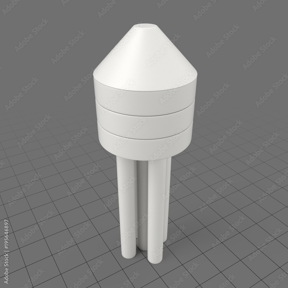 Water Tower Stock 3D asset | Adobe Stock
