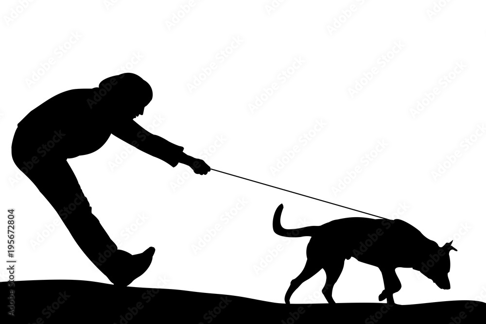 chien tirant sur sa laisse Stock Illustration | Adobe Stock chien tirant sur sa laisse Stock Illustration | Adobe Stock