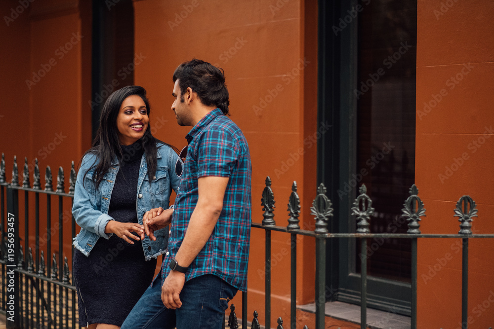 Indian Couple Stare at Each Other Stock Photo | Adobe Stock