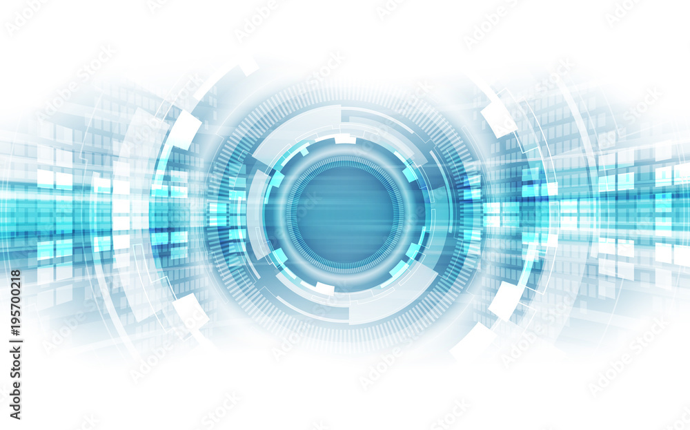 Abstract vector blue technology concept. background illustration Stock ...