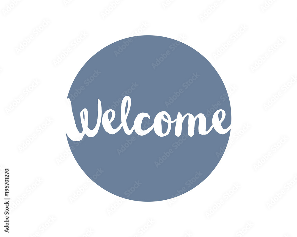 welcome icon circle alphabet typography font text image vector icon 1 ...