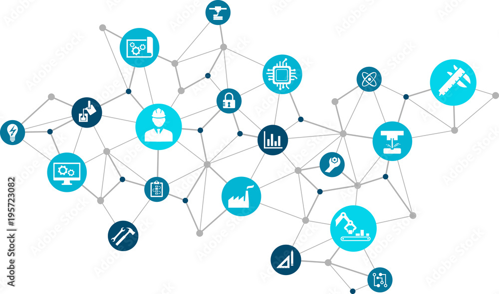 Engineering vector: digitalisation, technology, innovation - abstract ...