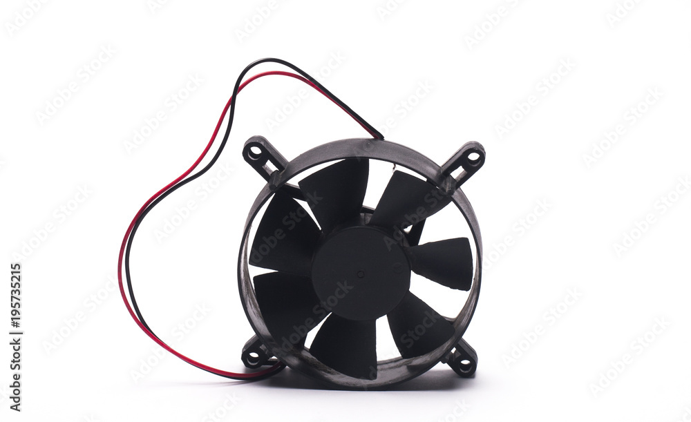 Computer fan isolated on white background Stock Photo | Adobe Stock