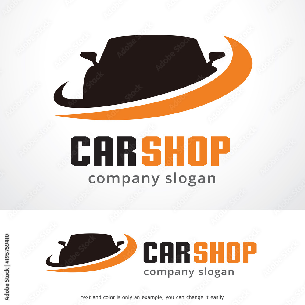 Car Shop Logo Template Design Vector, Emblem, Design Concept, Creative ...