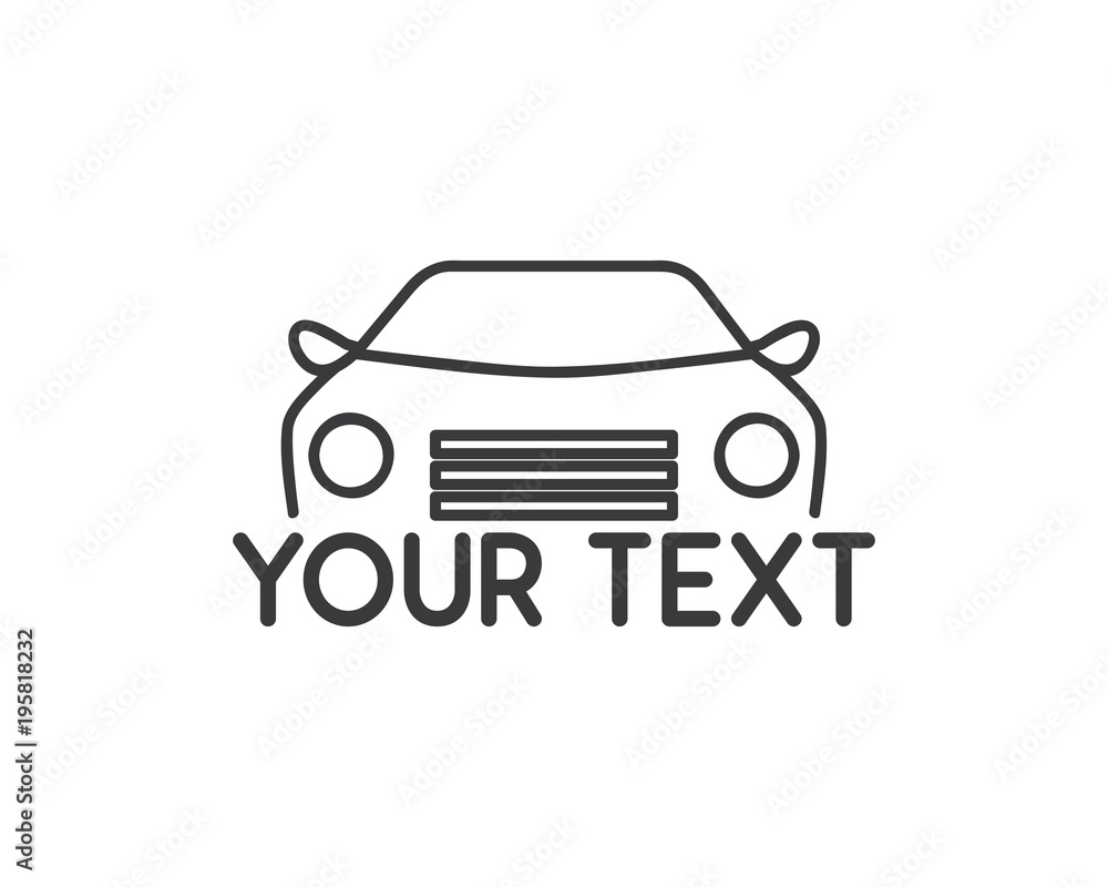 car line logo illustration , logo design illustration , designed for ...