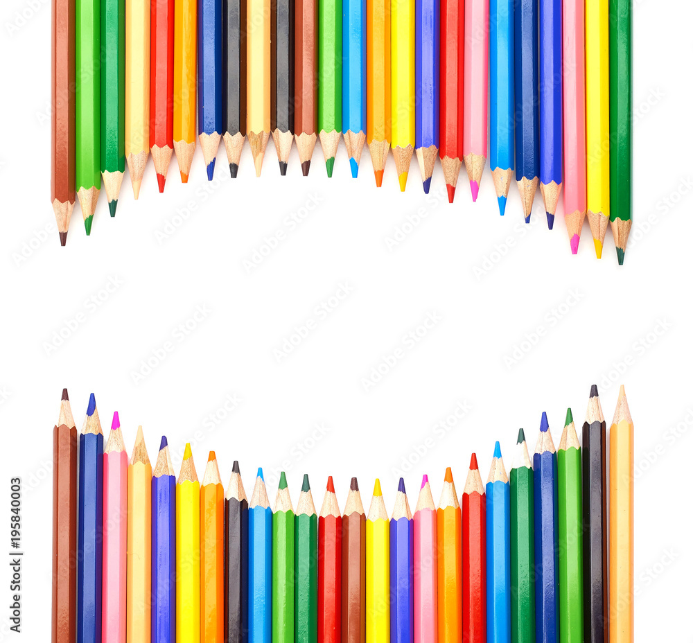 colored pencils set of 12 colors Stock Photo | Adobe Stock