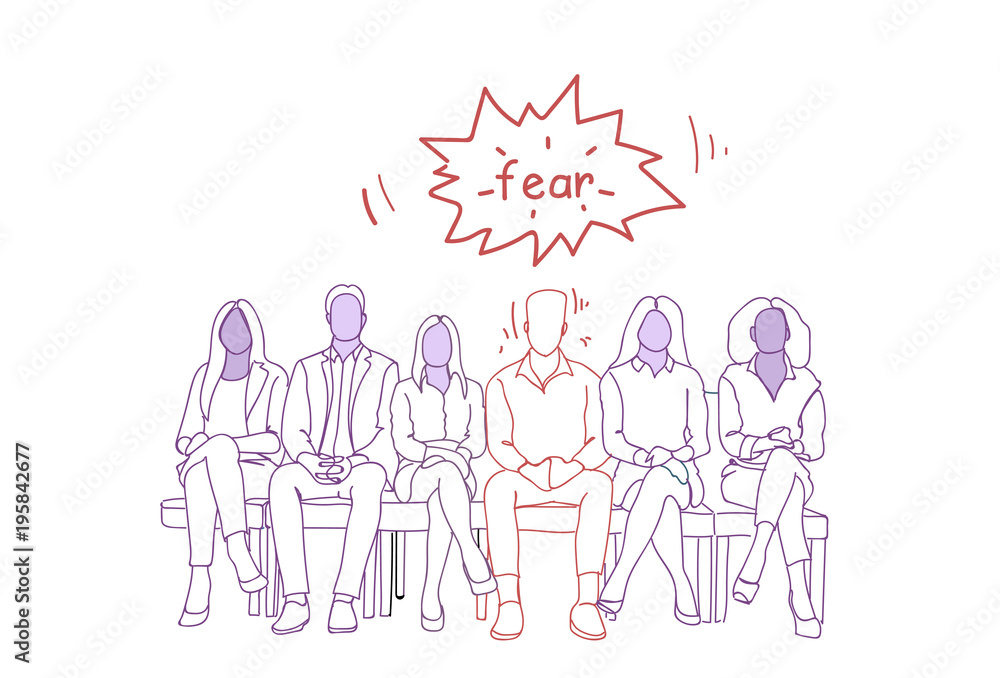 Interview Cartoon Nervous