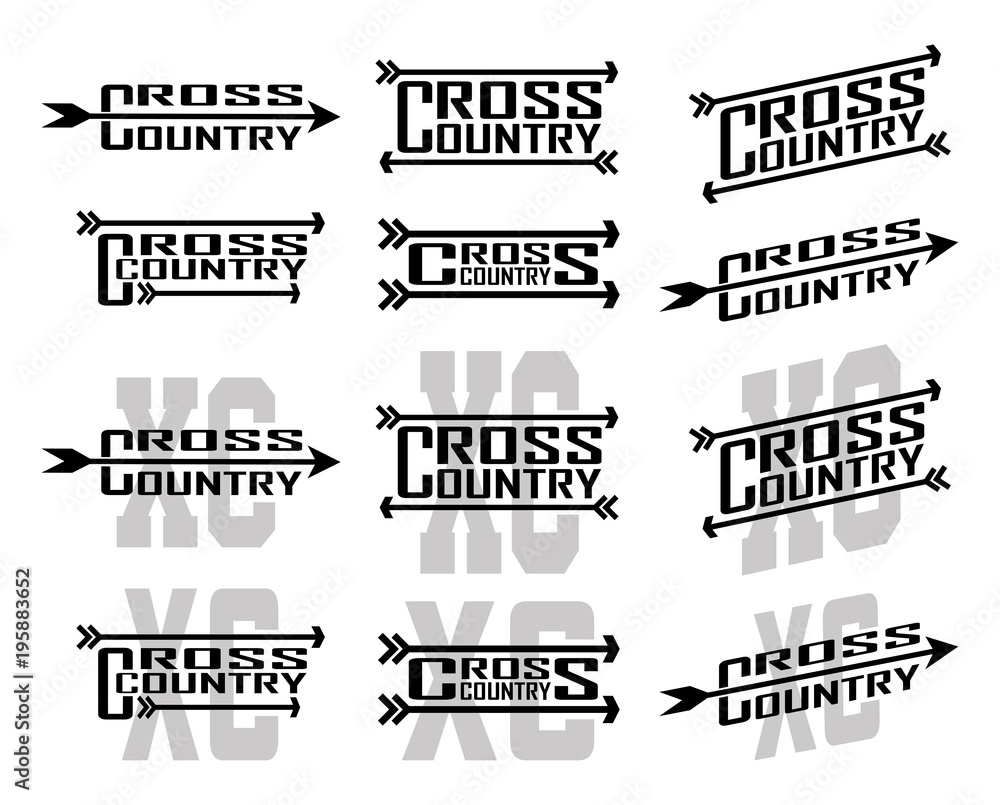 Cross Country Designs is an illustration of twelve designs for cross ...
