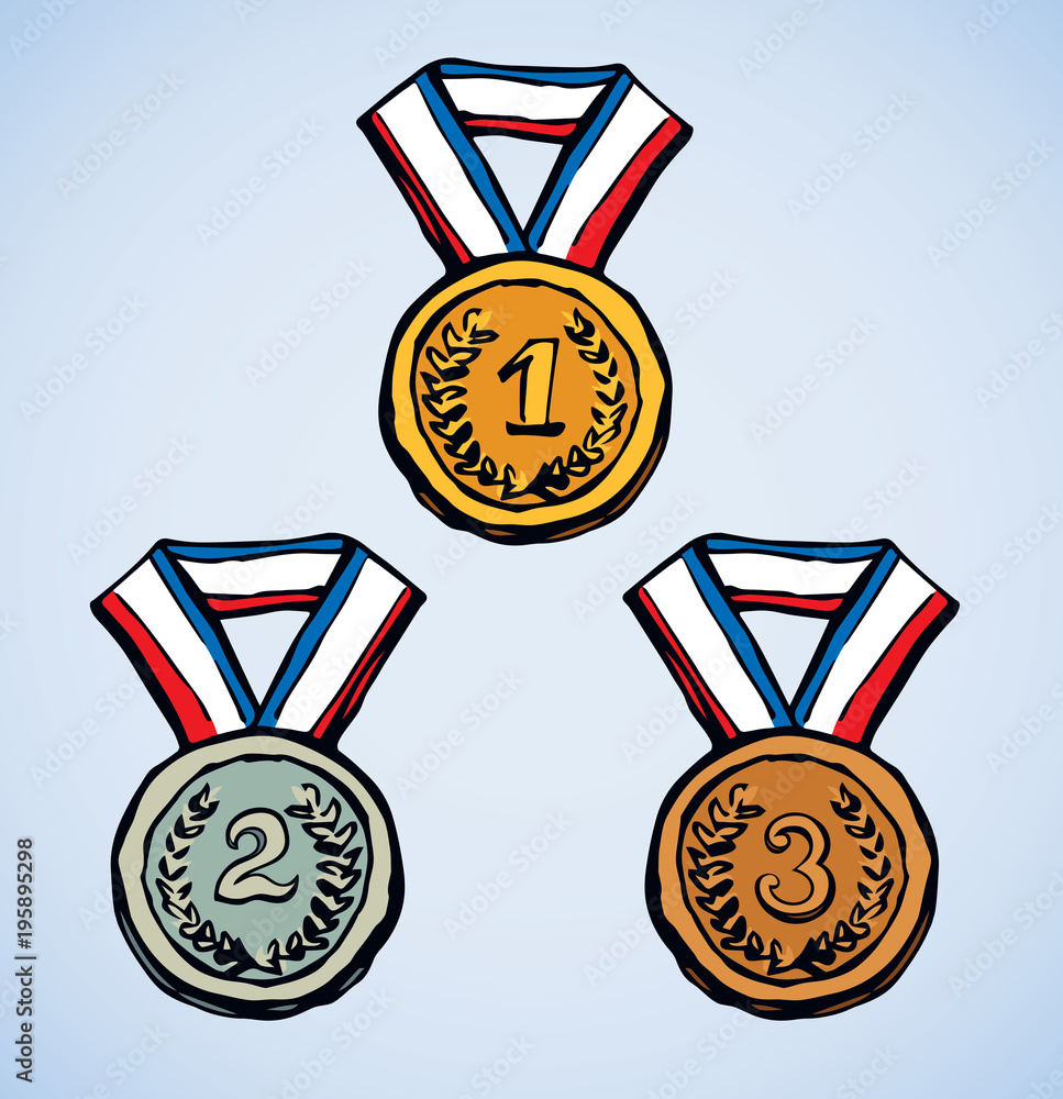 Medal. Vector drawing Stock Vector | Adobe Stock