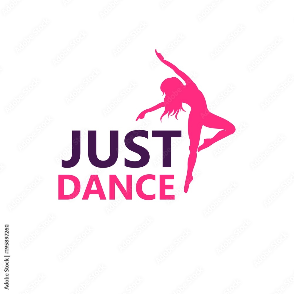 Dance logo vector design symbol Stock Vector | Adobe Stock