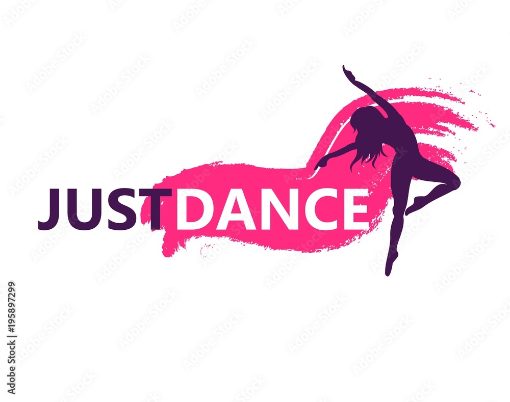 Dance logo vector design symbol Stock Vector | Adobe Stock