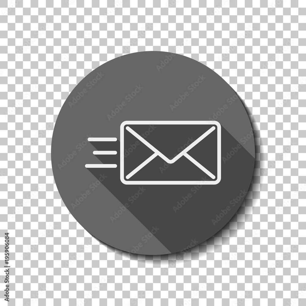Send Email Icon Flat