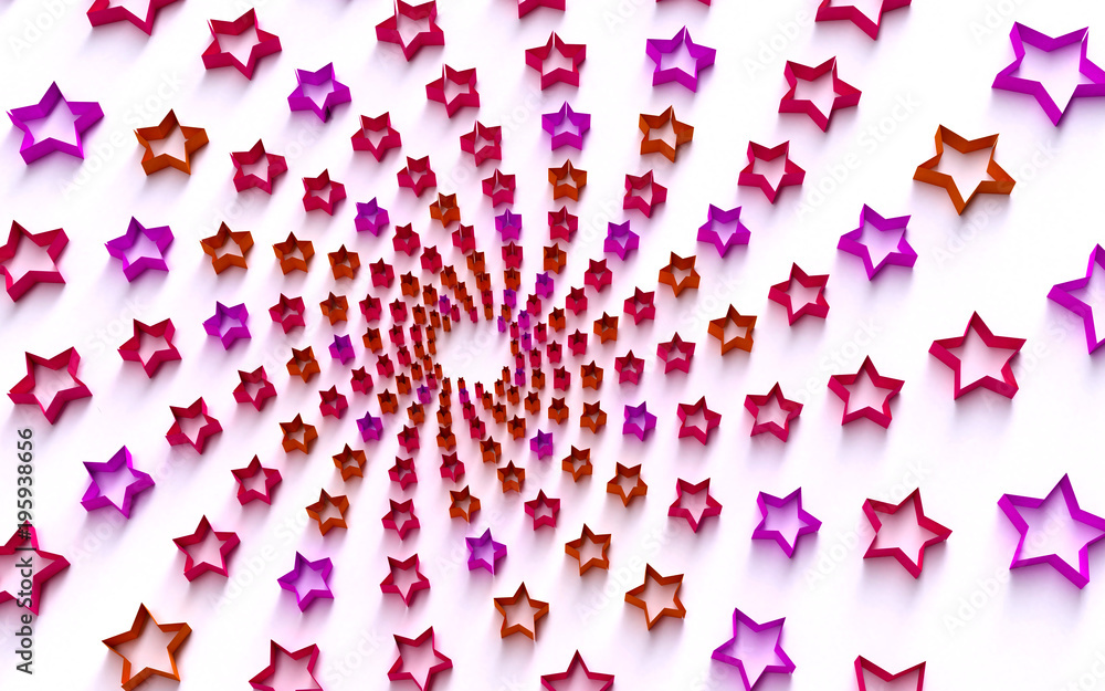 Paper Art Quilling Filigree Star Explosion Background - Sweet 3D Render ...