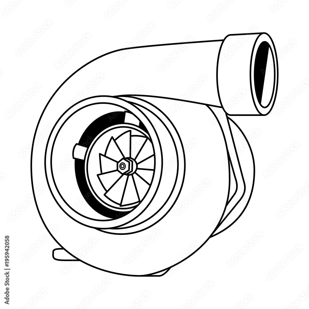 Cartoon Turbo Illustration Stock Vector | Adobe Stock