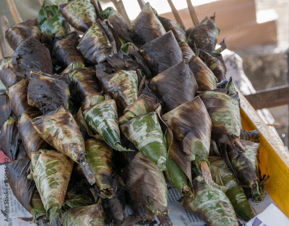 Foto Stock Satar is another fish snack in Terengganu Malay cuisine. It ...