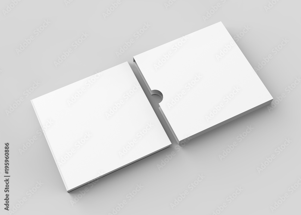 Blank book with cardboard box cover Stock Illustration | Adobe Stock