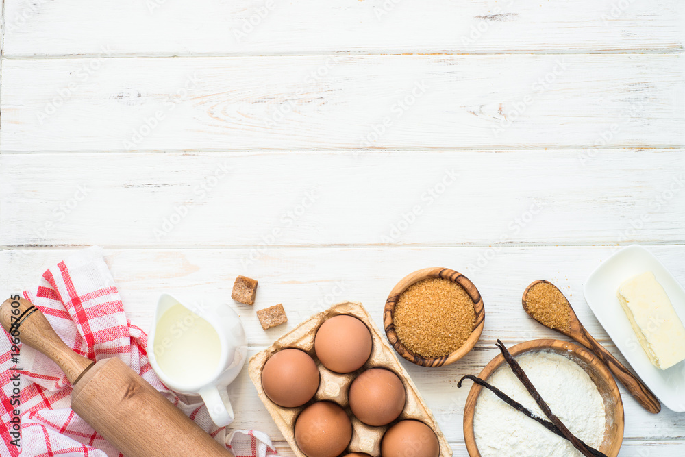Baking background. top view. Stock Photo | Adobe Stock