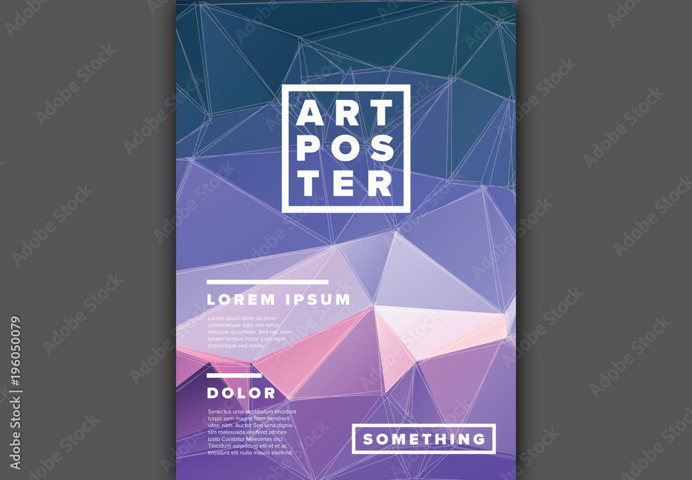 Geometric Background Flyer Layout Stock Template | Adobe Stock