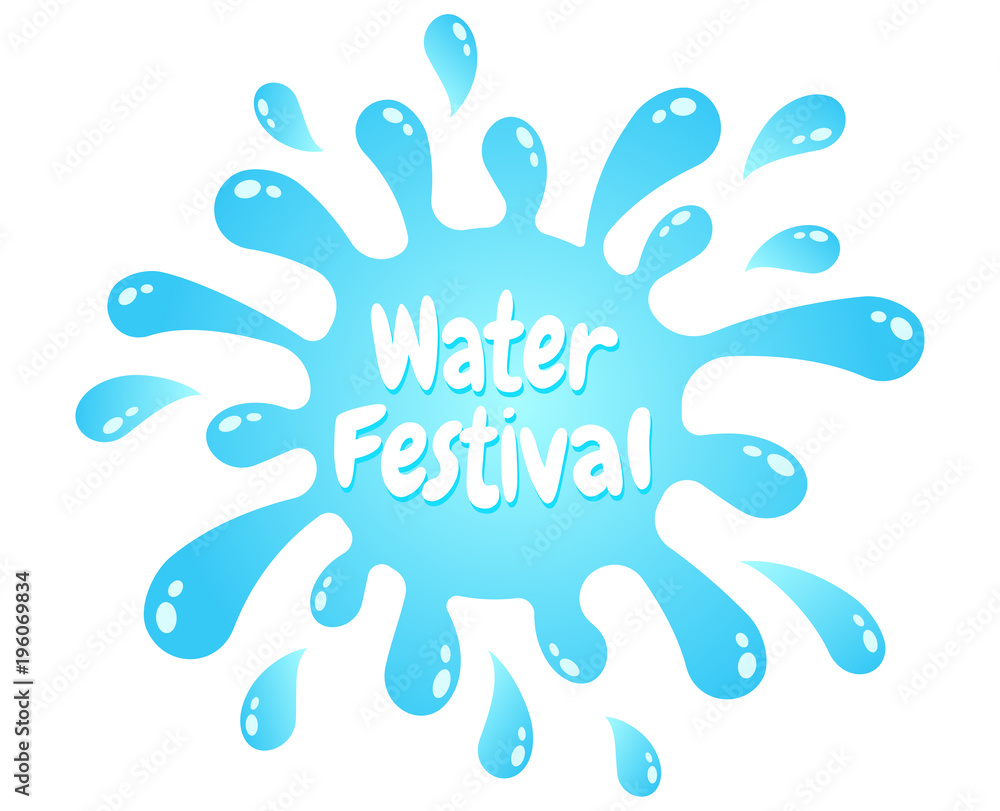 Logo for water festival Stock Vector | Adobe Stock