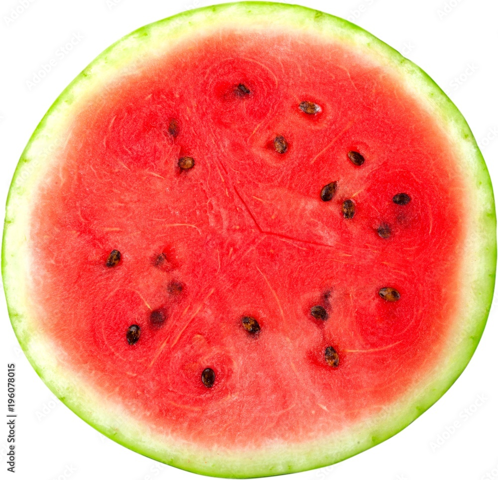 Cross Section of Watermelon - Isolated Stock Photo | Adobe Stock