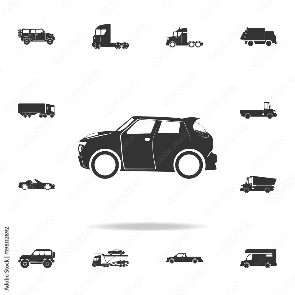 car crossover icon. Detailed set of transport icons. Premium quality ...