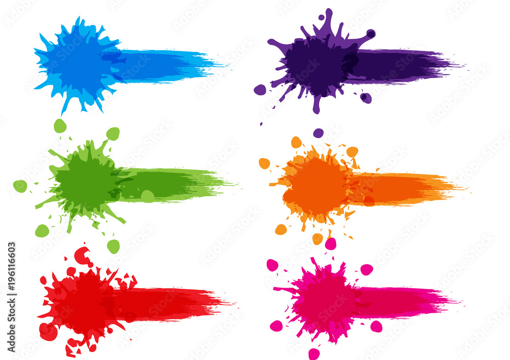 vector splatter label pack background. illustration vector label design ...