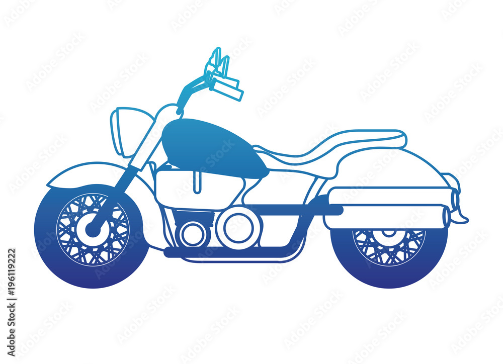 retro motorcycle classic icon vector illustration design Stock Vector ...