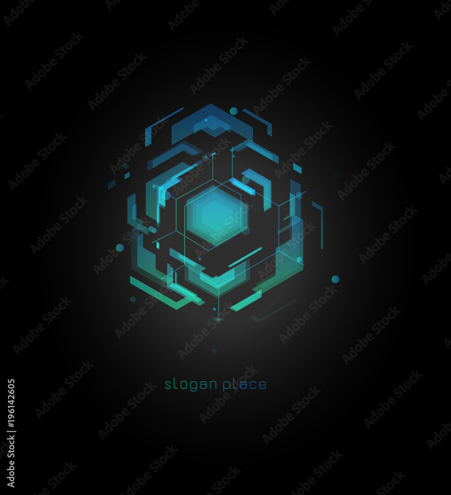 Cyber safety, cyber fraud, automated hacking, phishing system abstract ...