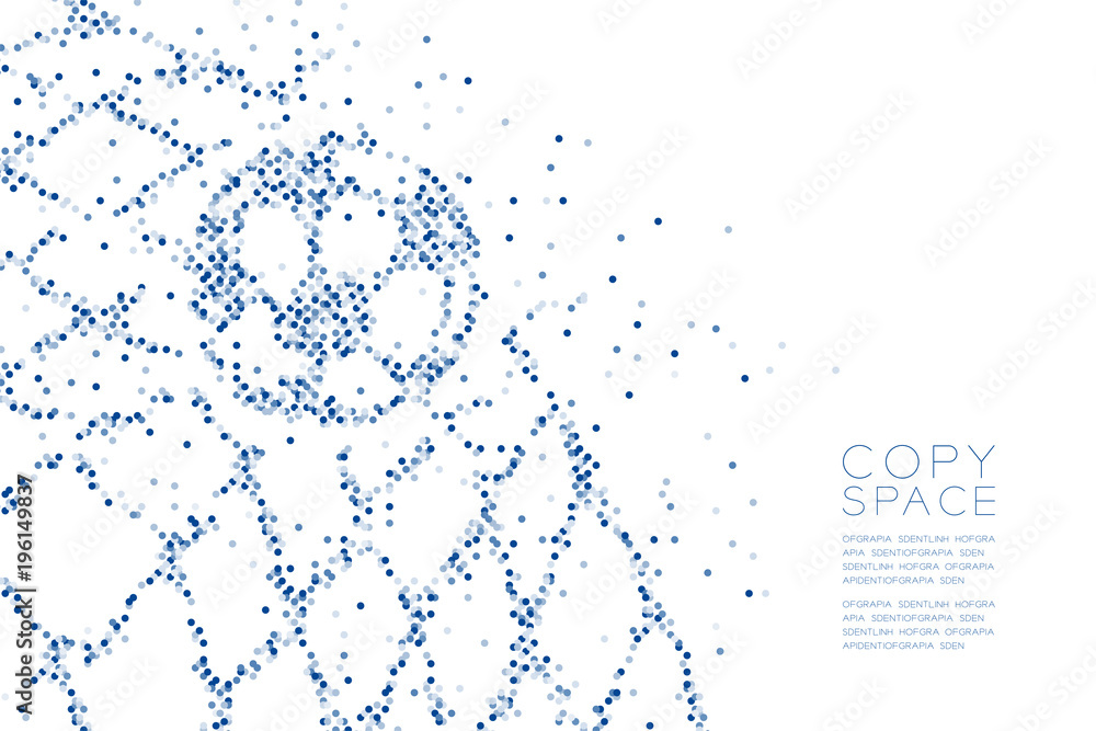 Abstract Geometric Circle dot pattern Football or Soccer ball in goal ...