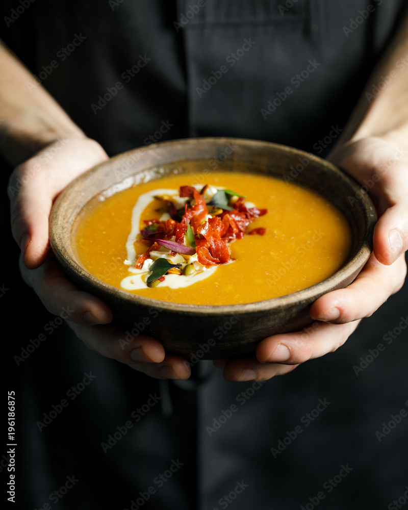 Red Lentil Soup Stock Photo | Adobe Stock