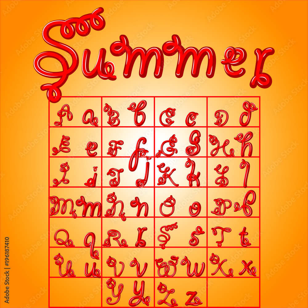 Bright text with squiggles Stock Vector | Adobe Stock