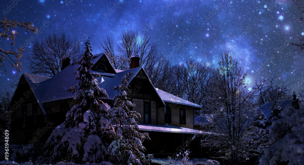 Winter Scene Stock Photo | Adobe Stock