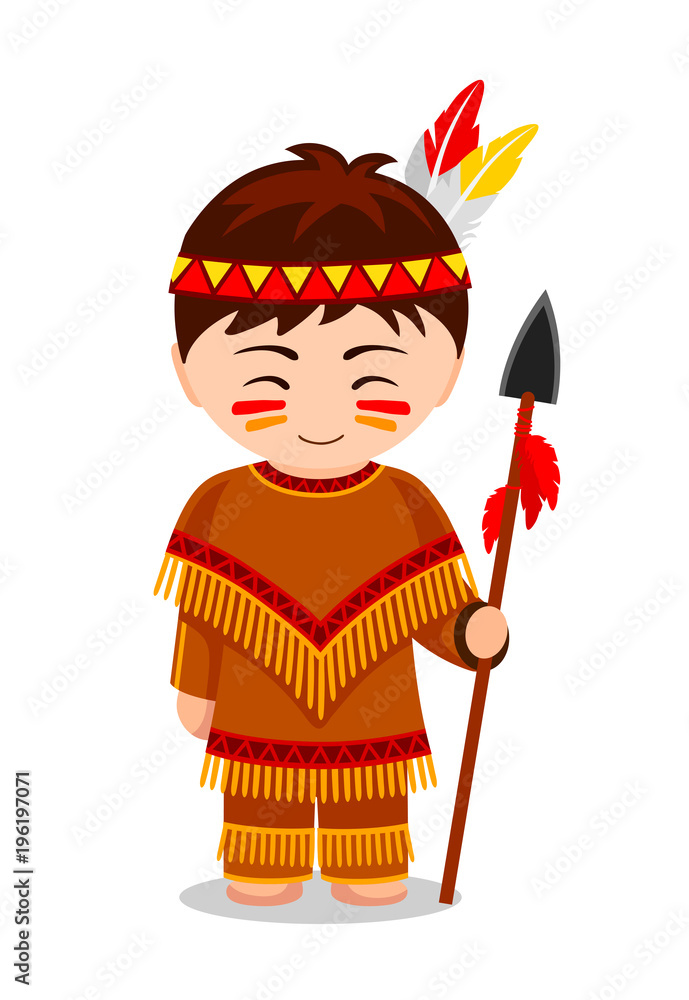 Native American Boy Cartoon