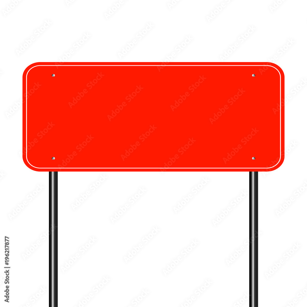 sign road red,Sign board black on white background.vector illustration ...
