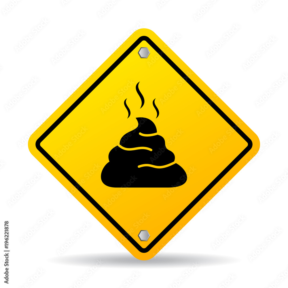 Shit happens vector warning sign Stock Vector | Adobe Stock