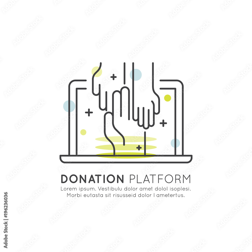 Vector Icon Style Illustration Element for Nonprofit Organizations and ...