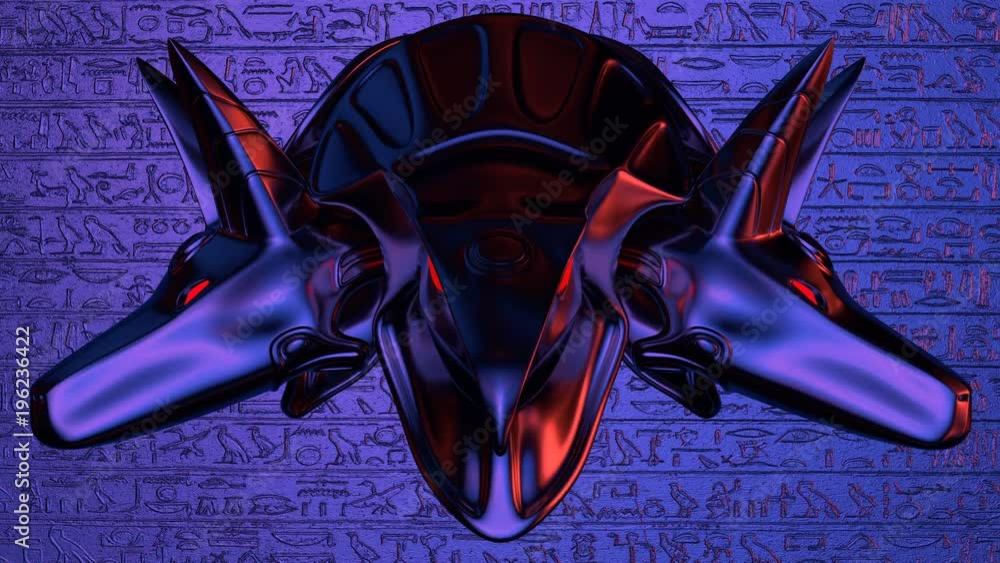 Horus Head VJ Loop - is a stunning ancient motion graphic animation ...