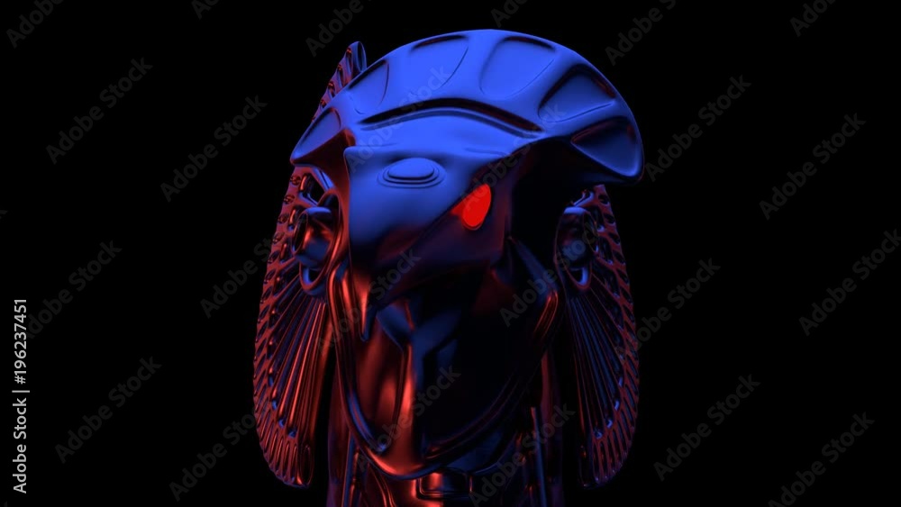 Horus Head VJ Loop - is a stunning ancient motion graphic animation ...
