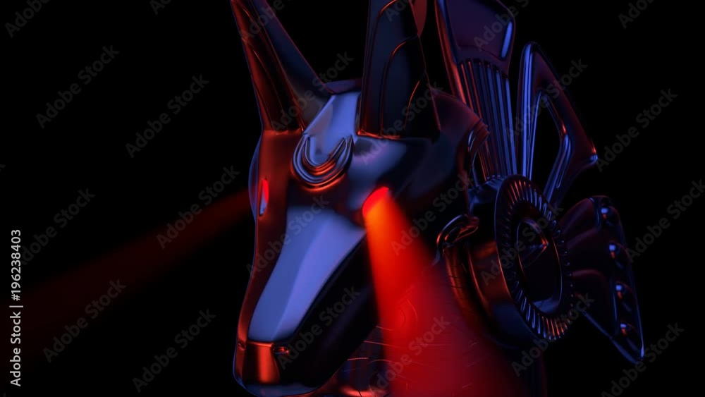 Anubis Head VJ Loop - is a stunning ancient motion graphic animation ...