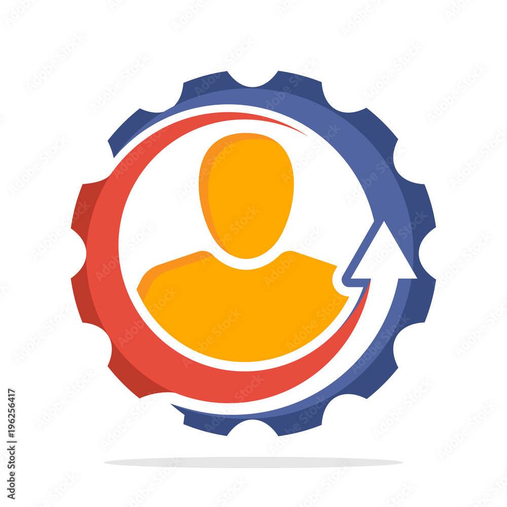 iconic logo with the concept of individual development plan Stock ...