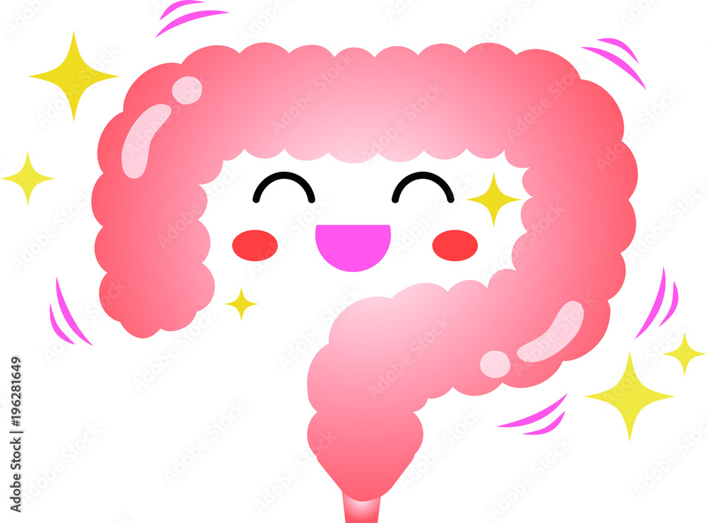 Healthy colon face Stock Vector | Adobe Stock