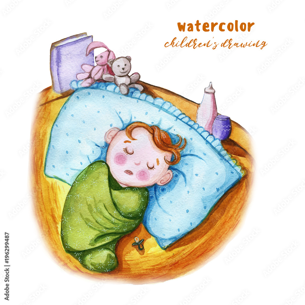 Children Sleeping Drawing