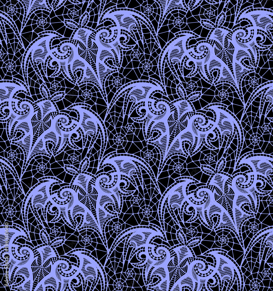 Bat. Seamless pattern. Lace pattern. Black background. Stock Vector ...