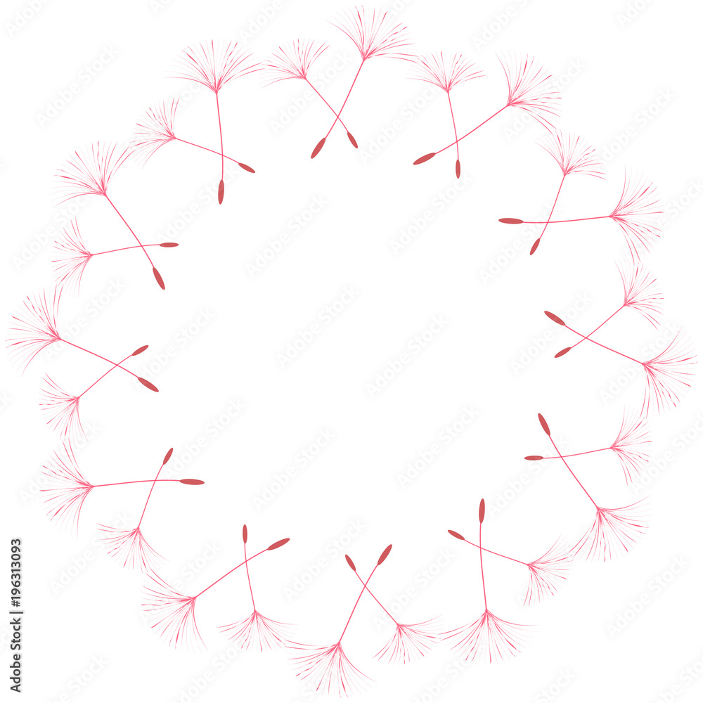 Abstract frame of a dandelion for design. Stock Vector | Adobe Stock