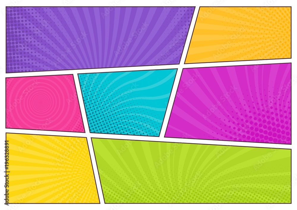 Blank Comic Strip Background