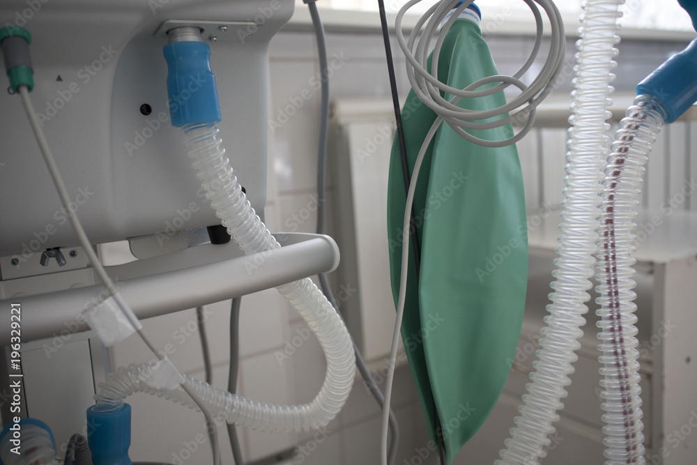 artificial lung ventilation unit in the medical ward Stock Photo ...