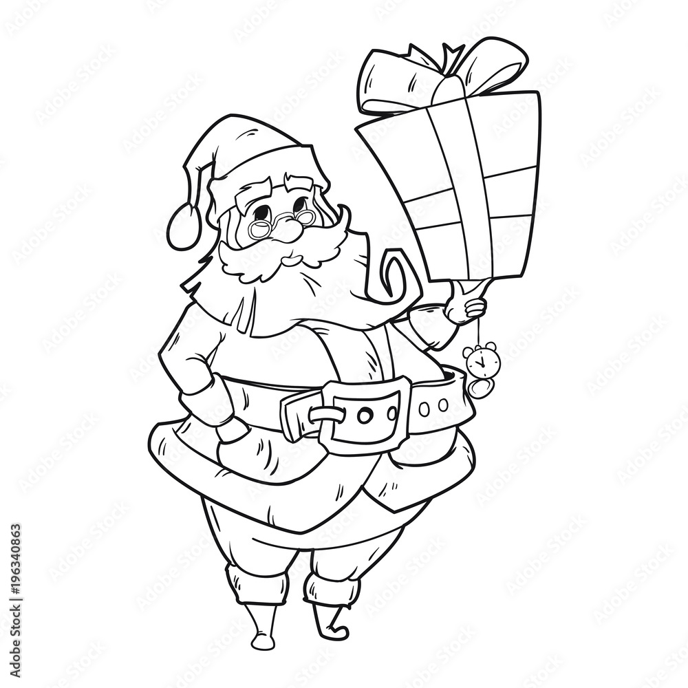 Black Santa Claus Background